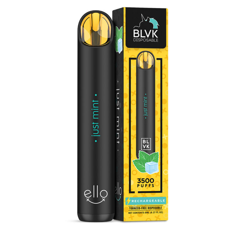Pod Descartável BLVK Ello 3500 puffs 35mg – Just Mint – House Of Vape