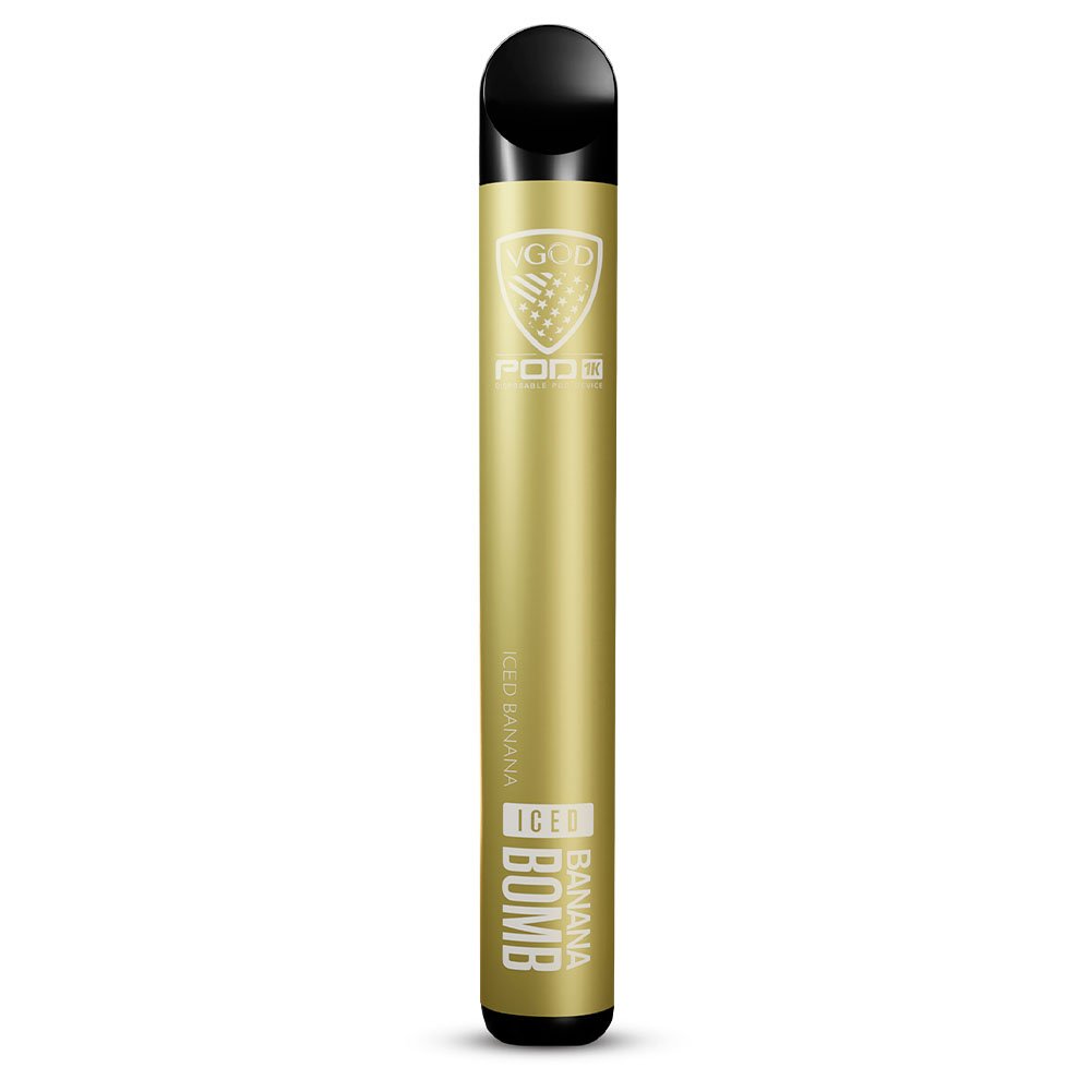 Pod Descartável Vgod Pod1K 1500 puffs Iced Banana Bomb – House Of Vape