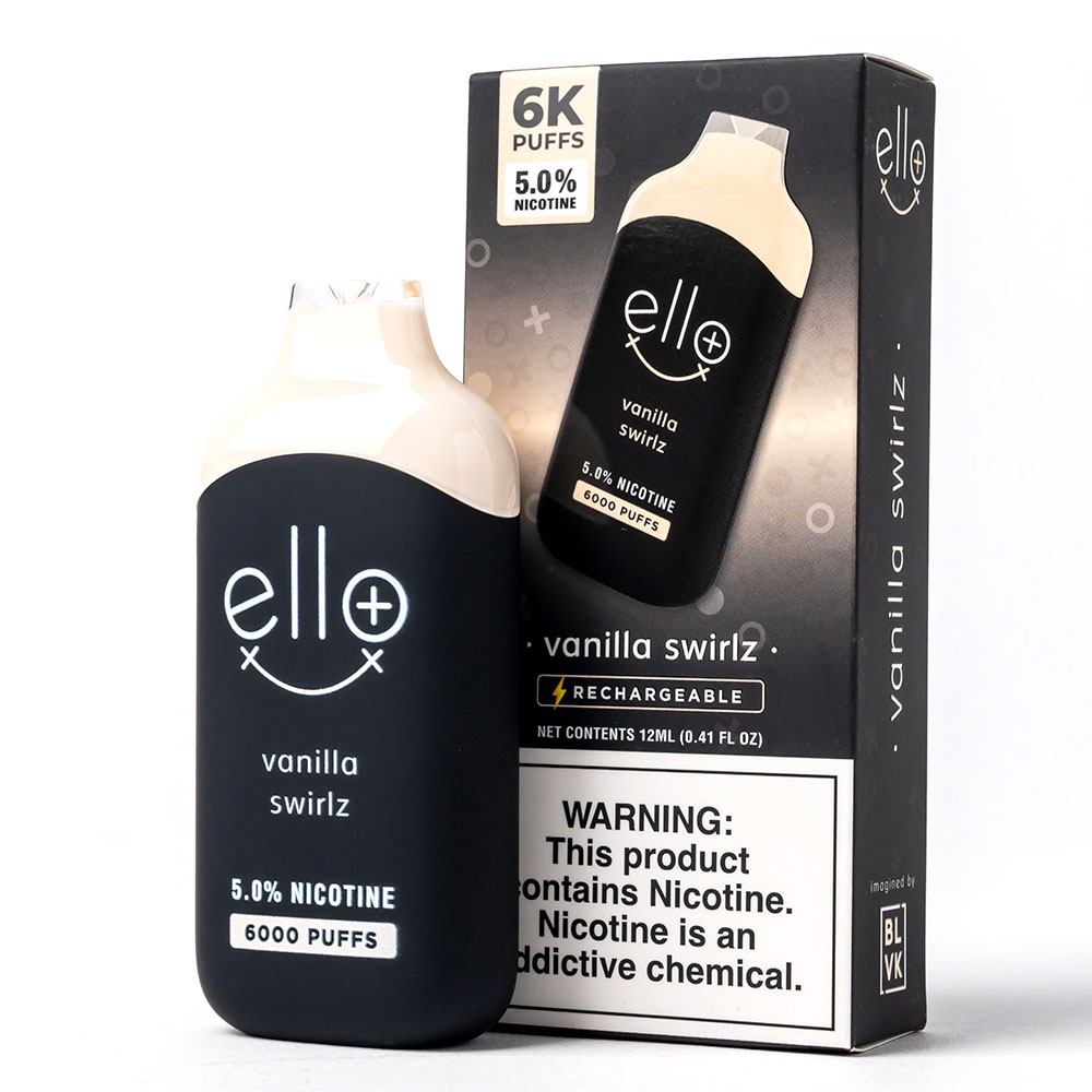 Pod Descartável BLVK Ello Plus 6K Puffs Vanilla Swirlz – House Of Vape